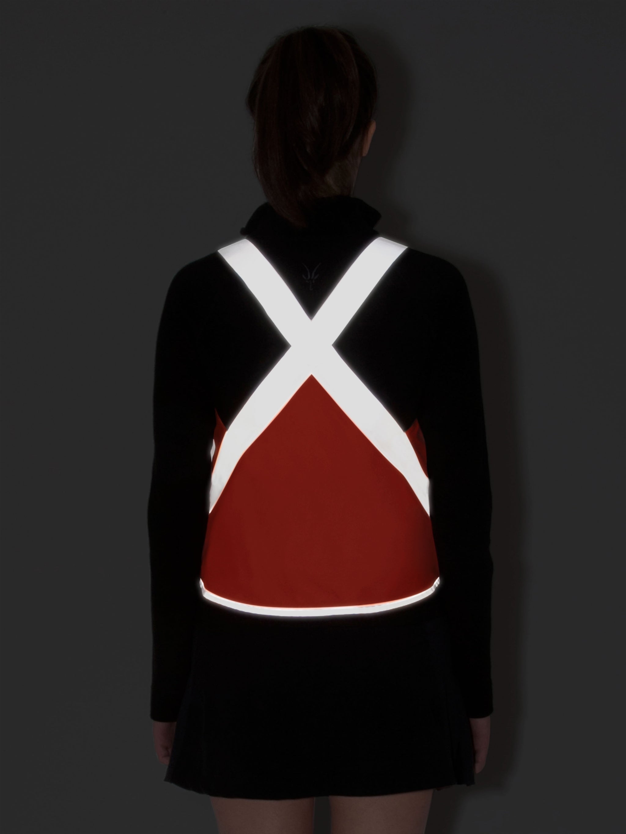 The VESPERT HIGH VIS REFLECTIVE VEST, Eco Flame – Vespertine NYC